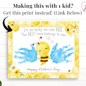 Personalized Gift for Mommy, Mothers Day or Birthday Handprint Card ...