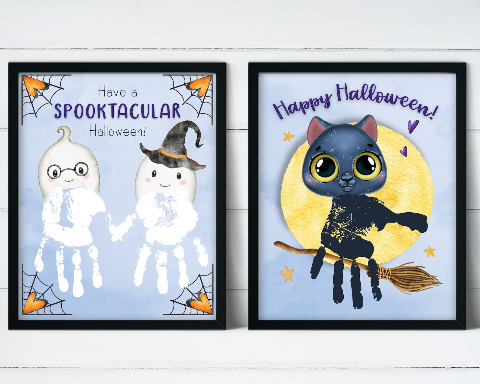 Halloween Printable Set for Kids Preschool Handprint Crafts - Etsy