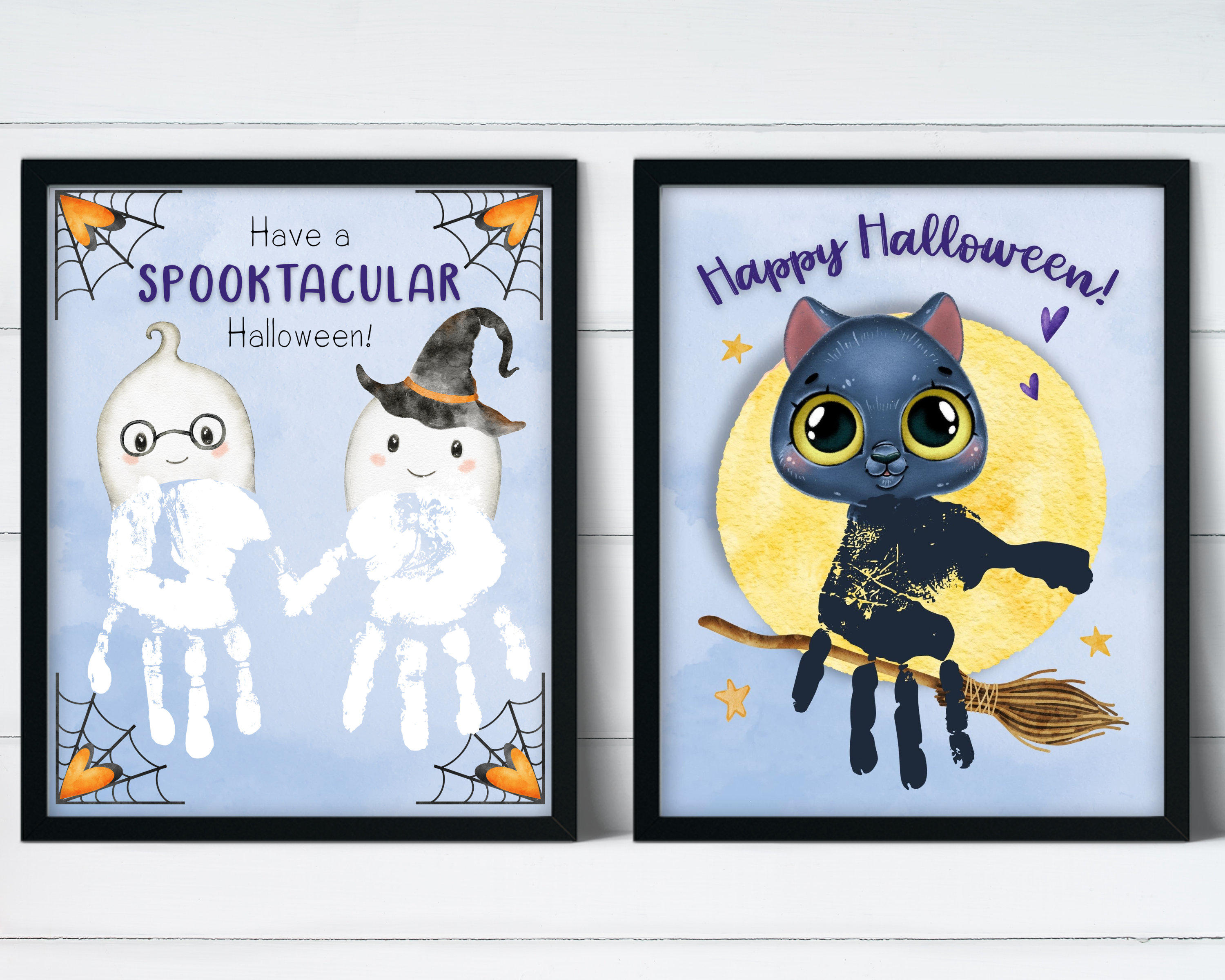 Halloween Printable Set for Kids Preschool Handprint Crafts - Etsy