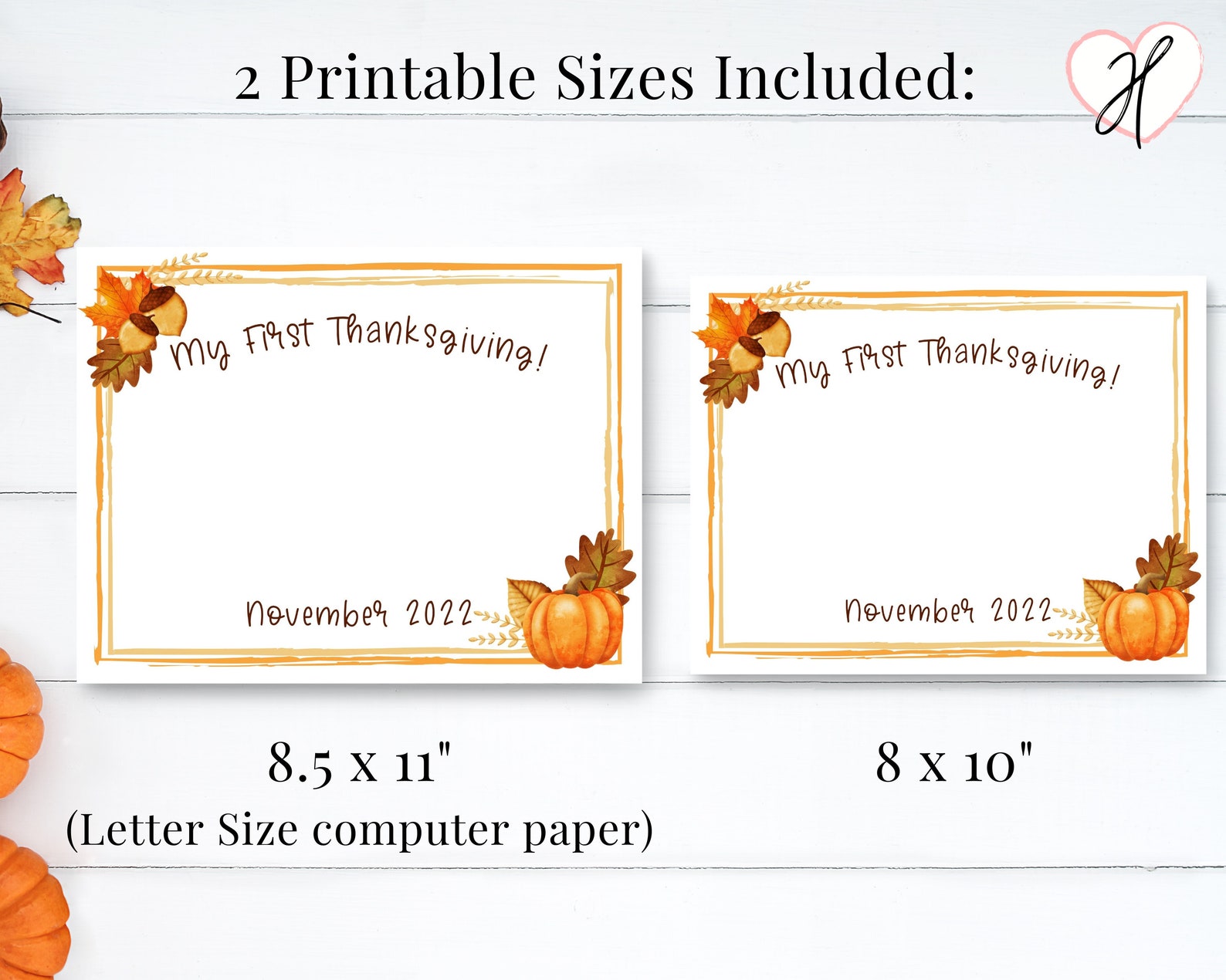 Baby's First Thanksgiving Newborn Footprint Craft DIY - Etsy