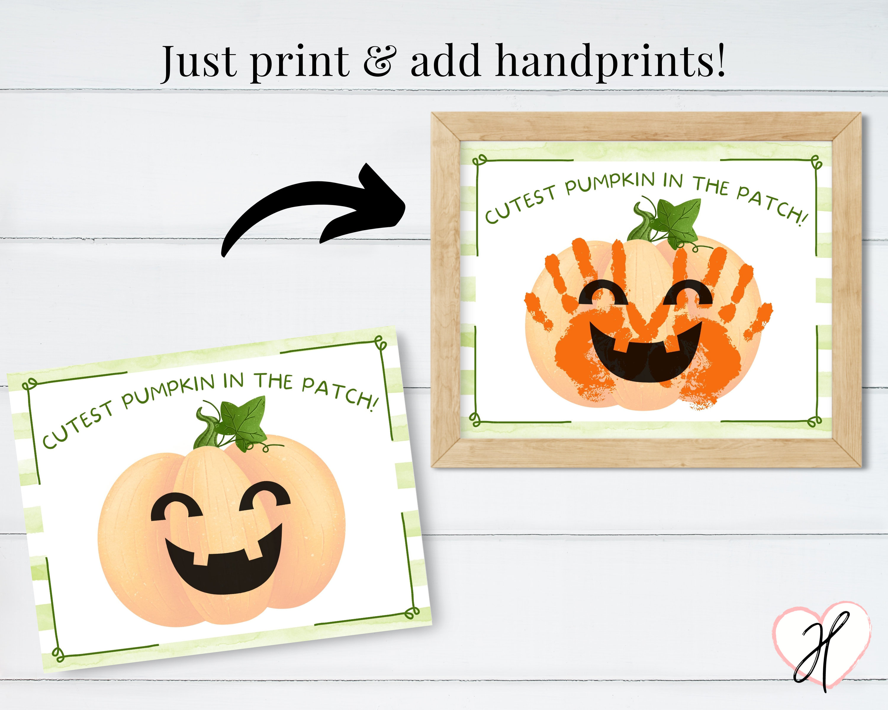 Halloween Craft, Cutest Pumpkin in the Patch Printable, Little Pumpkin ...