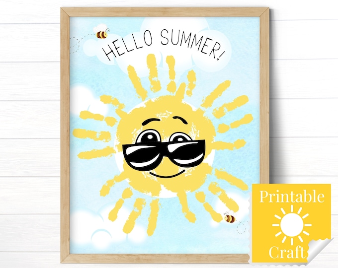 Summer Crab Handprint Craft for Preschool or Daycare, Toddler Painting ...