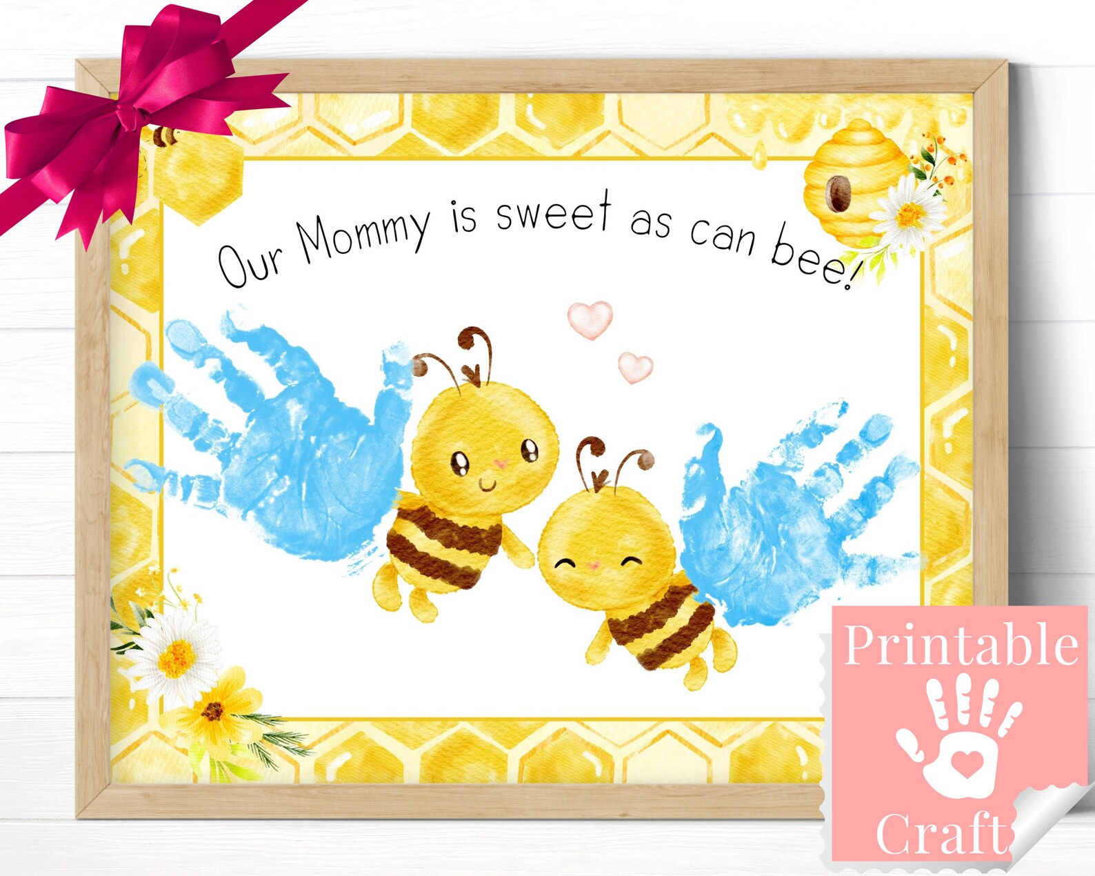 Personalized Gift for Mommy, Mothers Day or Birthday Handprint Card ...