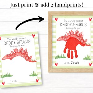 Daddysaurus Cute Fathers Day Card From Kids, Gifts for Daddy, Dinosaur ...