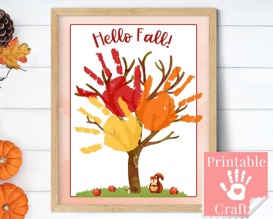 Fall Activities for Kids, Preschool Handprint Crafts, DIY Fall Daycare ...