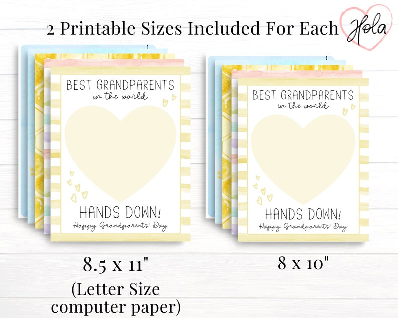 Grandparents Day Gifts, Grandma and Grandpa Personalized Cards, DIY ...