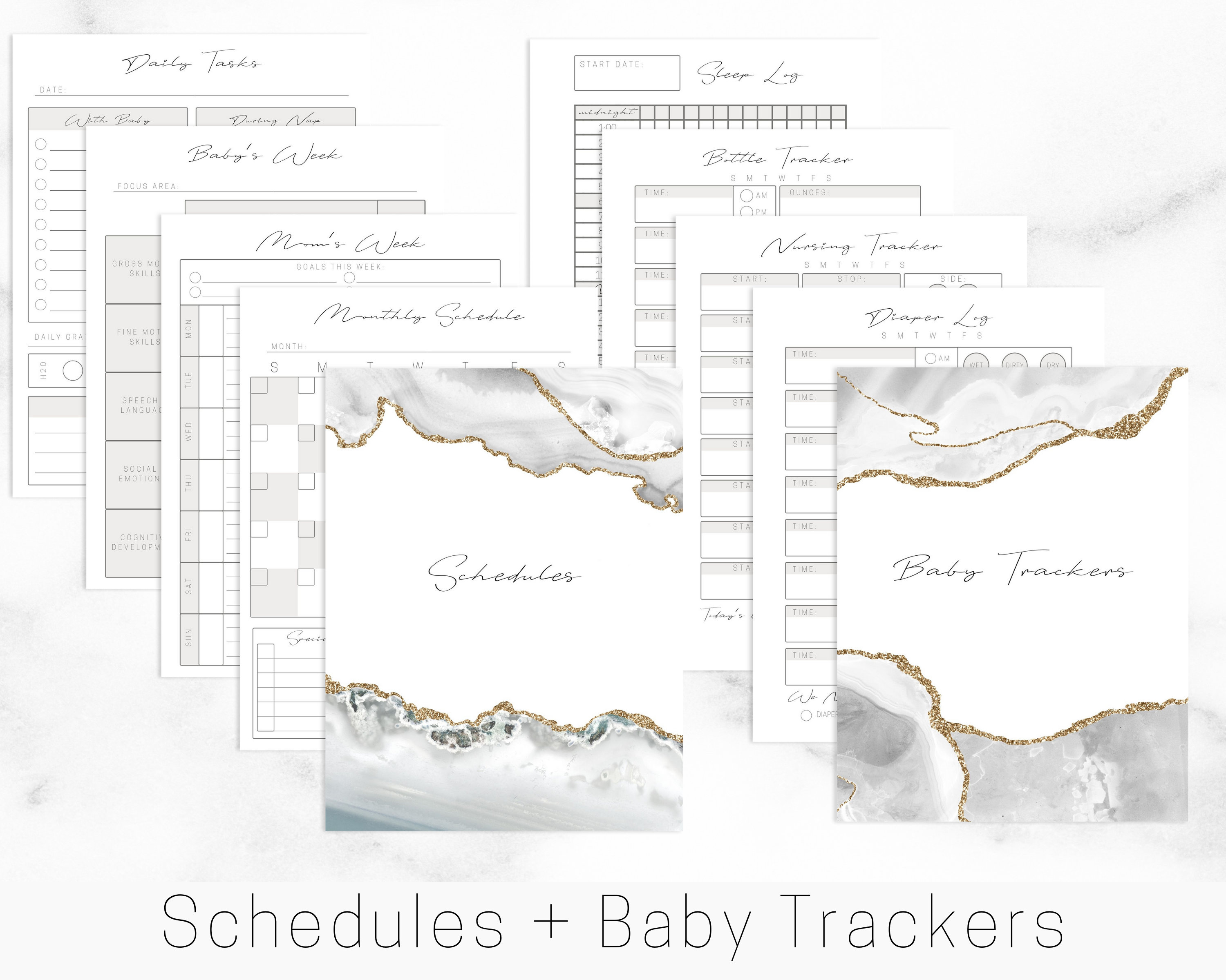 Baby Planner Printable Planner Pages for New Moms Daily | Etsy