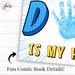 Handprints Father's Day Gift, Custom Dad is My Hero Comic Book Theme ...