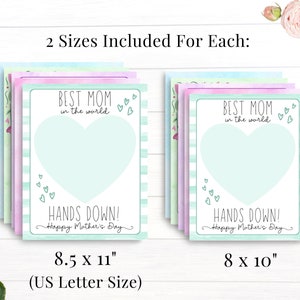 Mother's Day Gift Printable Handprint Crafts From Kids - Etsy