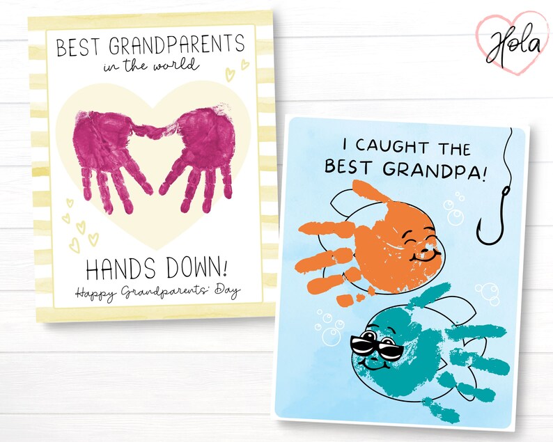 Grandparents Day Gifts, Grandma and Grandpa Personalized Cards, DIY ...