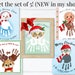 Christmas Card for Teacher, Christmas Lights Fingerprint Art Craft ...