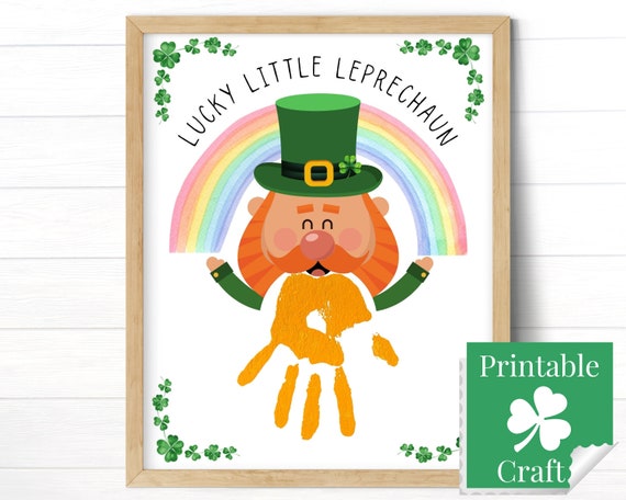 St. Patrick's Day Handprint Art - Mom. Wife. Busy Life.