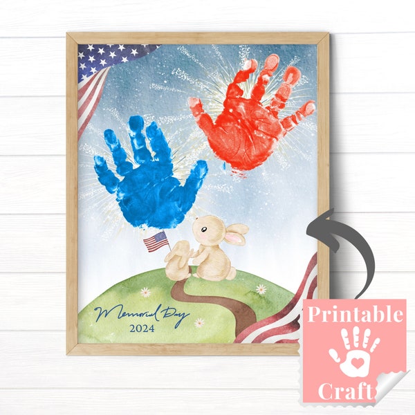 Memorial Day Handprint Craft - Etsy