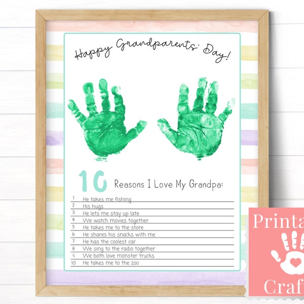 Grandparents Day Card Printable - Etsy