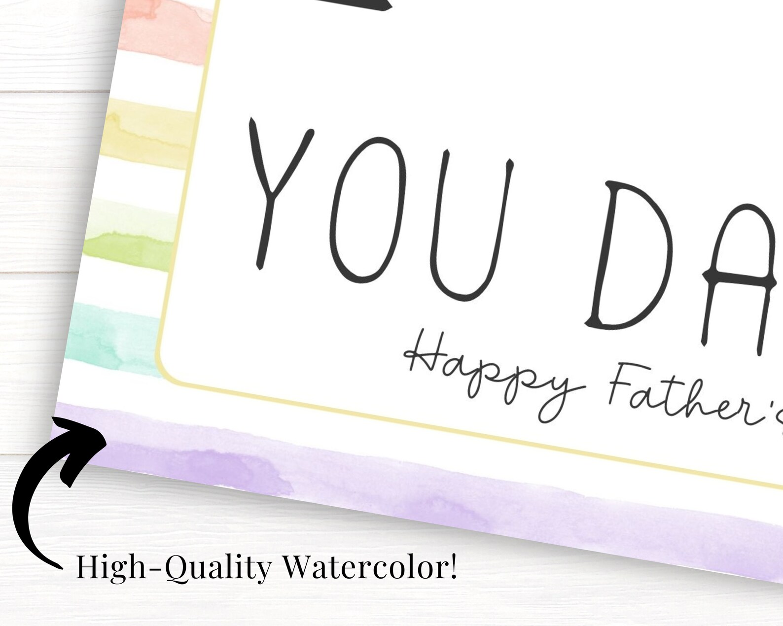 Fathers Day Gift for Daddy, Printable Handprint Card, Love You Pride ...