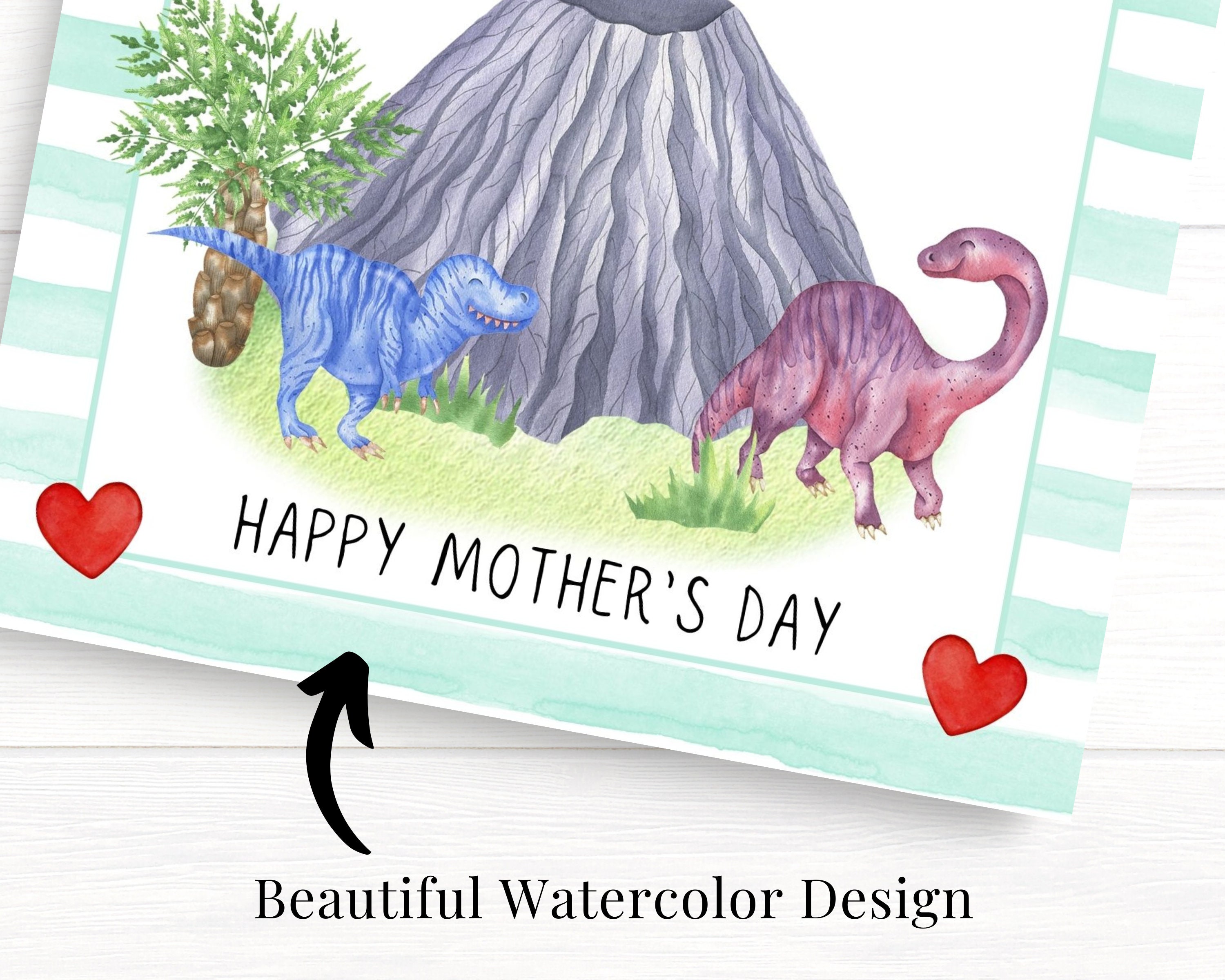 Toddler Dinosaur Gift for Mom I Lava You Volcano Handprint - Etsy