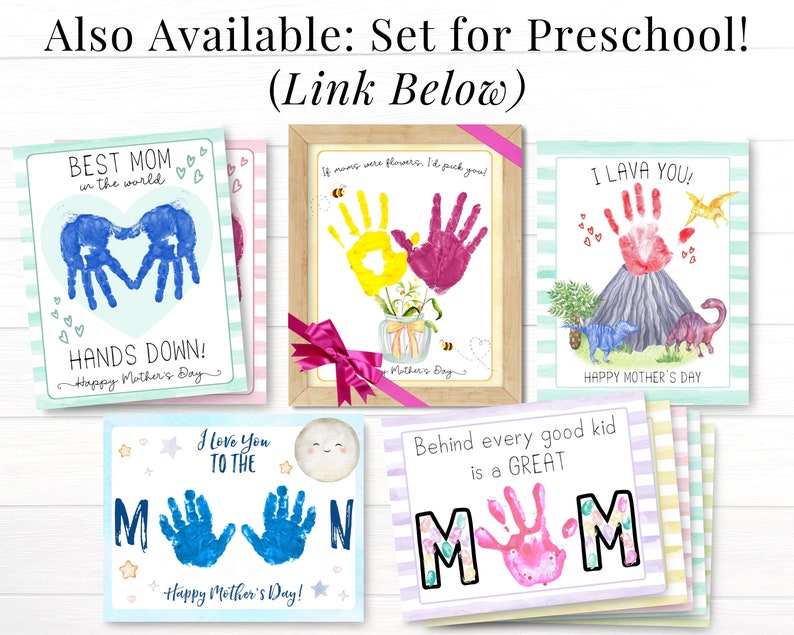 Preschool Printable Mothers Day Crafts, Kindergarten Gifts for Mom ...