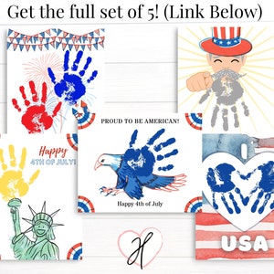 Fireworks Handprint Art for July 4th, USA Independence Day, Patriotic ...