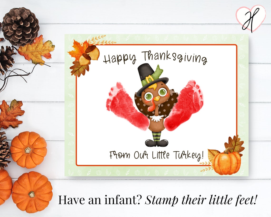 Turkey Handprint Craft Thanksgiving Art Activity for - Etsy