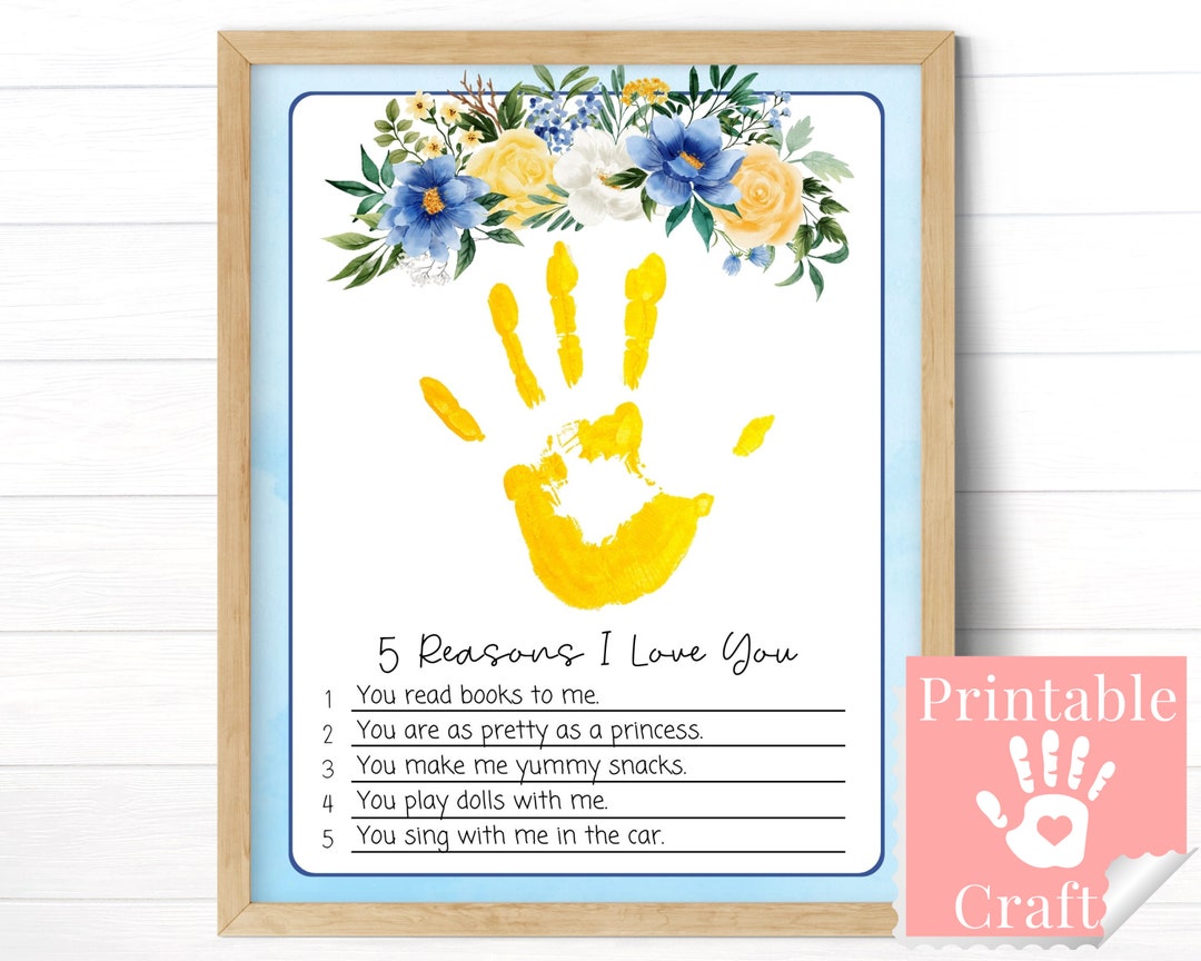 Handprint Gift for Mom Grandma Aunt Wife From Kids, Printable Mothers ...