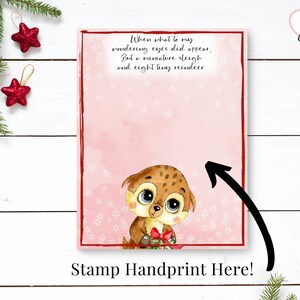 Christmas Printable, Reindeer Easy Handprint Art Activity for Kids ...