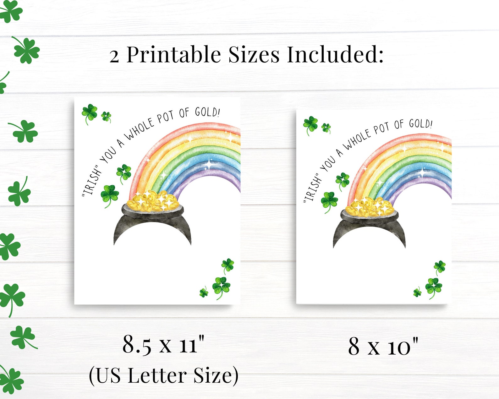 Pot of Gold Rainbow Handprint Art for St. Patrick's Day | Etsy