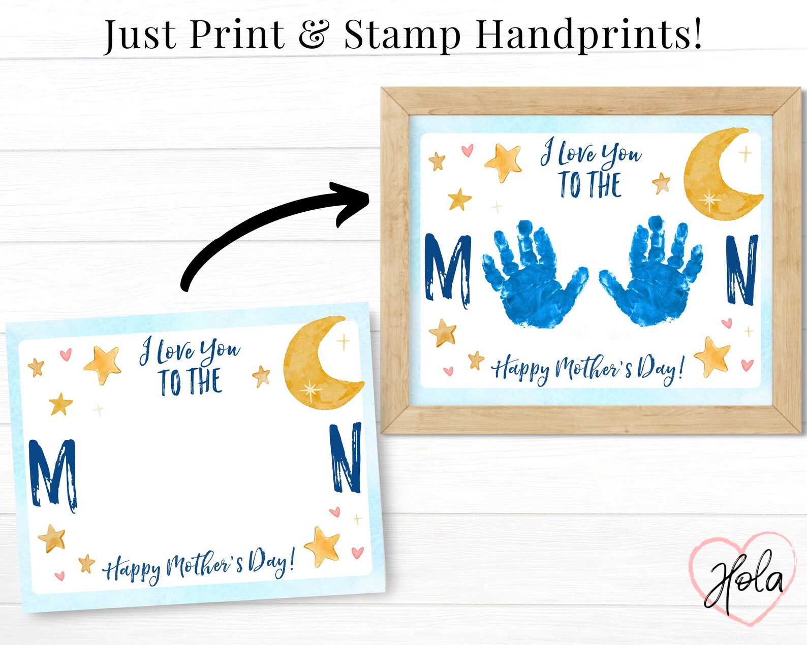 I Love You to the Moon and Back Mother's Day Gift From - Etsy