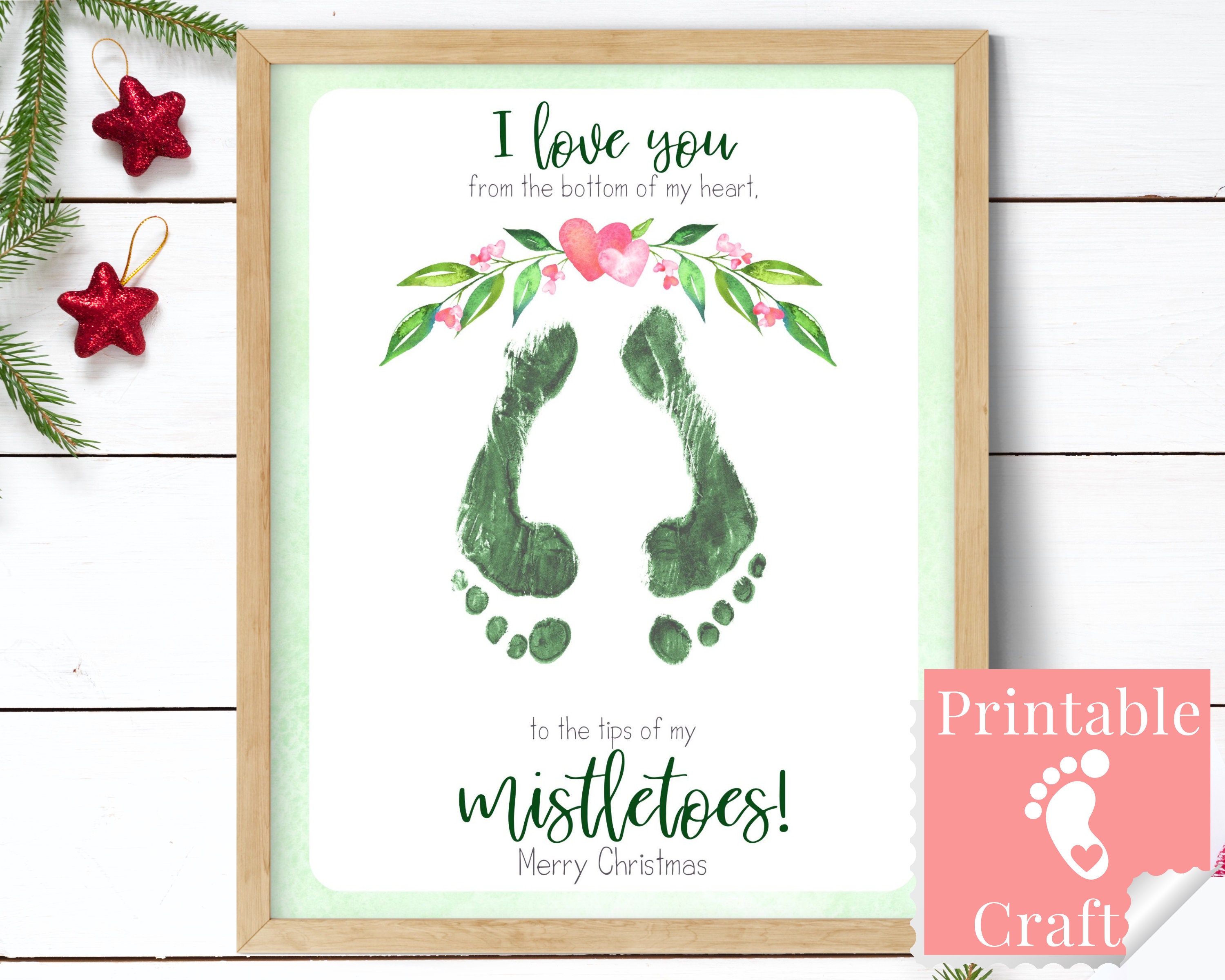 Christmas Footprint Art