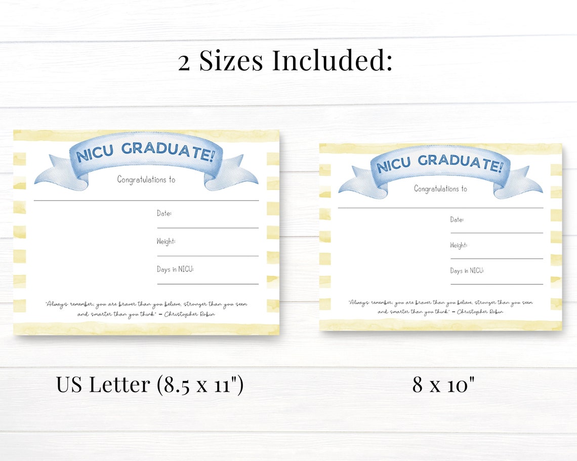 NICU Graduate Sign Keepsake for Mom and Dad Baby Footprint | Etsy