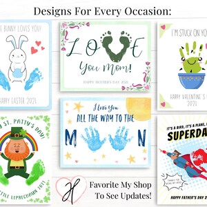 I Love You to the Moon Handprint Craft for Baby, Toddlers, or Preschool ...