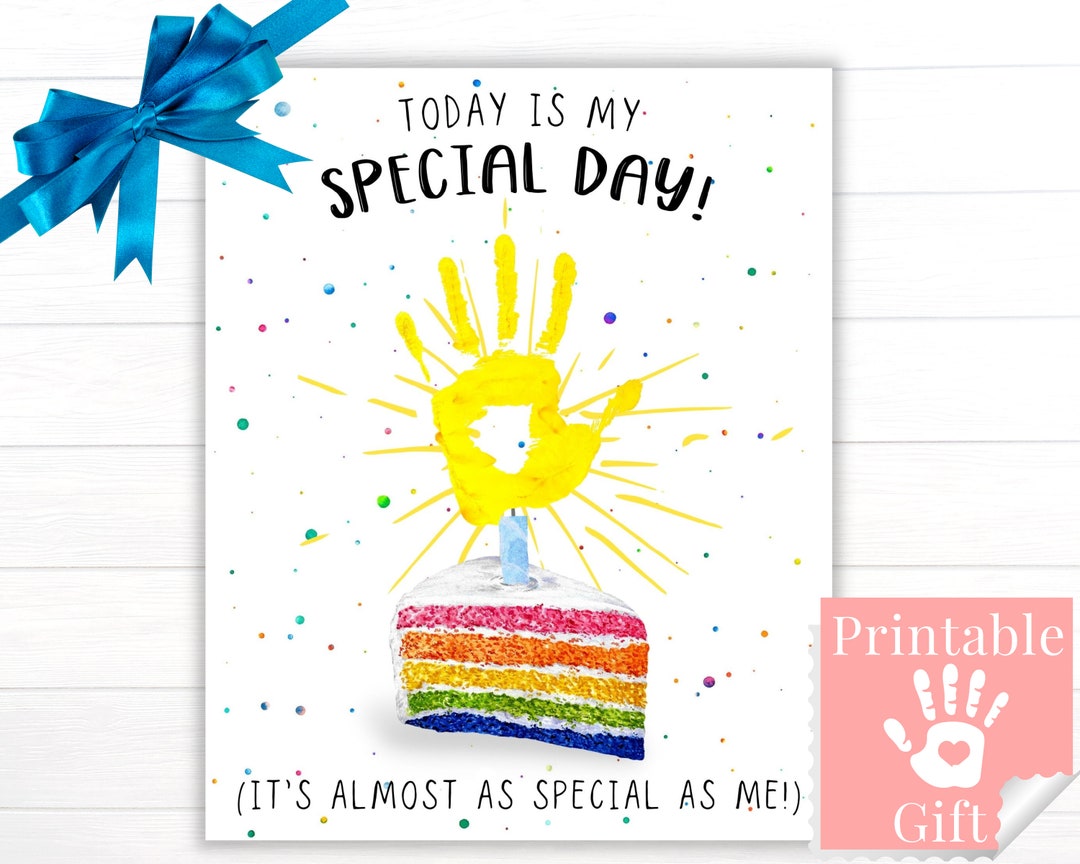 Student Birthday Card, It's My Special Birthday Craft Activity for ...