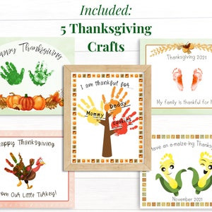 Fall Crafts for Preschoolers, Toddler Handprint Art, Printable Kit ...