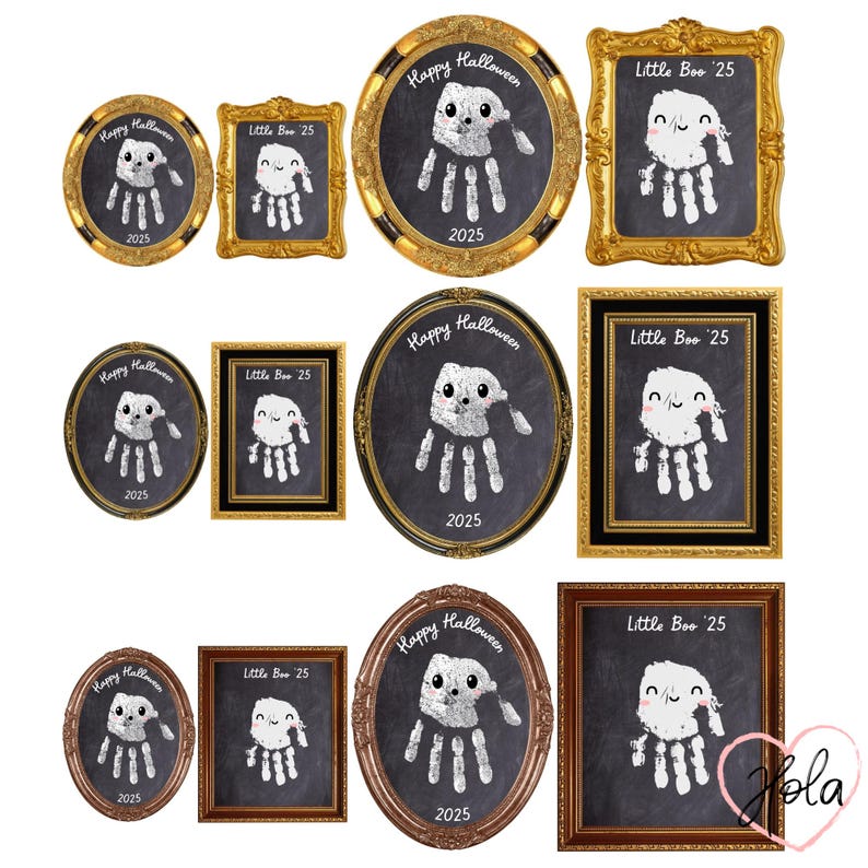 Ghost Handprint Art: Preschool or Daycare Halloween Keepsake Craft ...