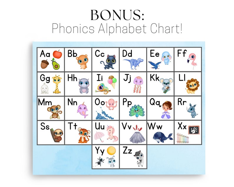 Handprint ABC Book Teaching Toddlers Letters Phonics - Etsy