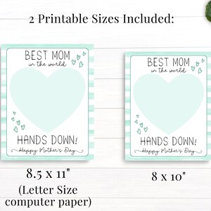 Mother’s Day Gift Handprint Keepsake, Preschool Toddler Craft From Kids ...