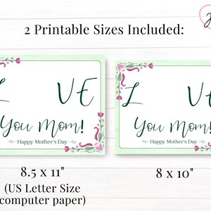 Happy Mother's Day Printable Handprint Card, Love You Mom, Easy DIY ...