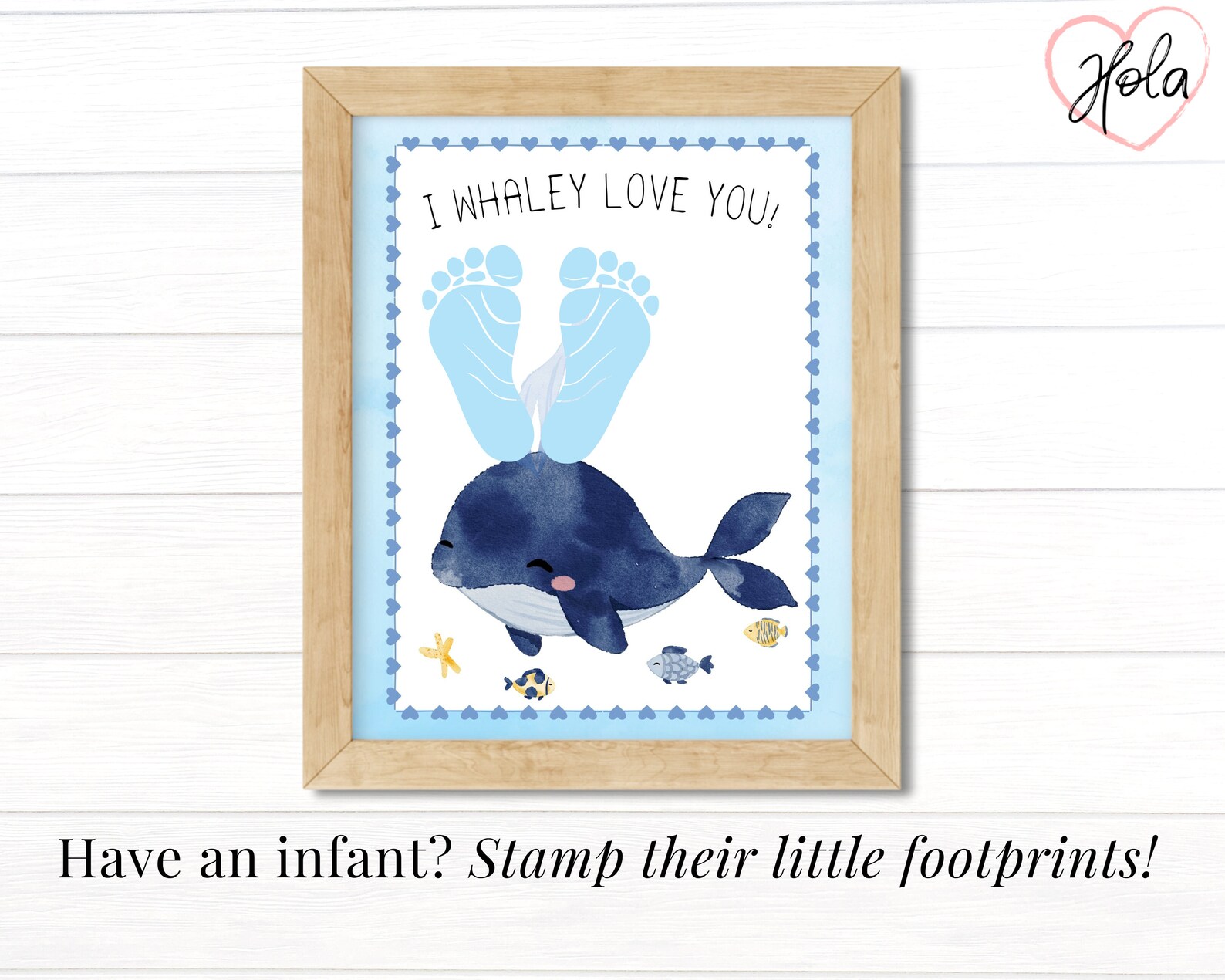Printable Handprint Craft Kit for Kids I Whaley Love You - Etsy