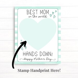 Mother's Day Gifts From Son, Printable Handprint Crafts for Boys, Set ...