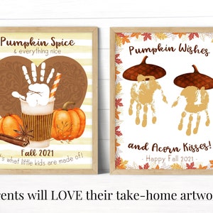Fall Preschool Bundle, Toddler Arts and Crafts Activities, Handprint ...