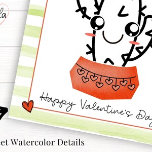 Valentines Day Handprint Card for Kids, Cactus Craft, Personalized ...