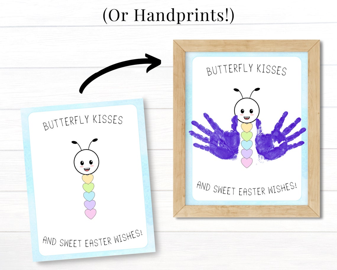 Spring and Easter Crafts for Kids Preschool Footprint Art - Etsy