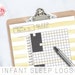 Sleep Tracker Printable Planner Pages 24 Hour Sleep Log for - Etsy