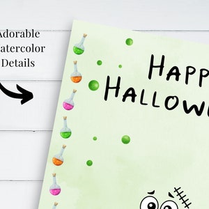 Halloween Printable Cards for Kids, Frankenstein Monster Handprint Art ...