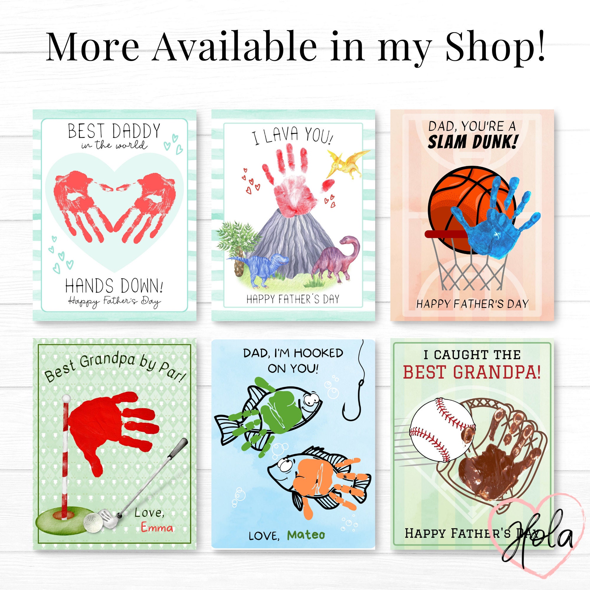 Handprints Father's Day Gift, Custom Dad is My Hero Comic Book Theme ...