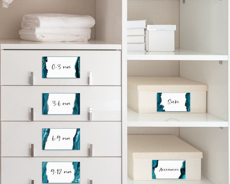 Baby Drawer Labels Dresser Organization for Nursery - Etsy