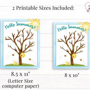 Summer Printable Activities for Kids, Season Tree Handprint Craft ...