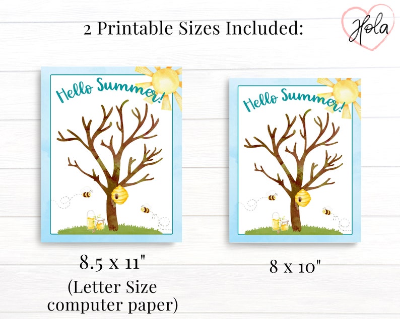 Summer Printable Activities for Kids, Season Tree Handprint Craft ...