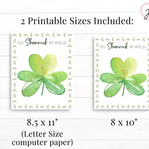 Clover Handprint Art for Kids, You Shamrock My World, Printable Prek ...