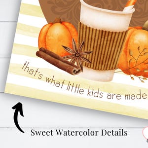 Pumpkin Spice and Everything Nice Kids Printable, DIY Fall Handprint ...