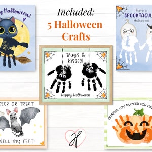 Fall Handprint Crafts Bundle, Preschool Printable Set, Easy Toddler Art ...